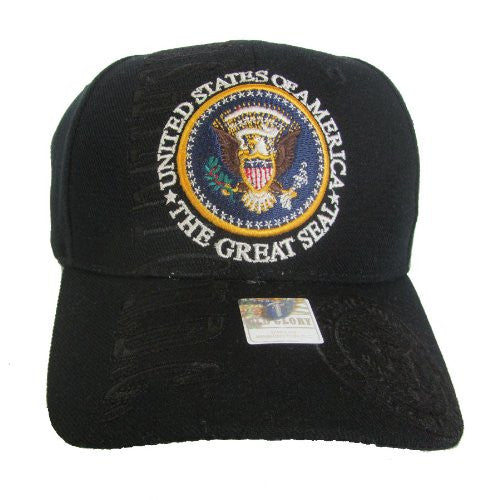 Black Great Presidential Seal Baseball Hat – Presidentsouvenirs